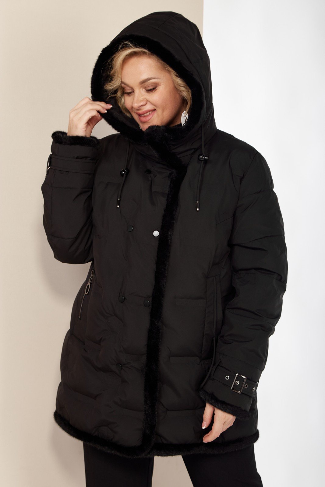 Куртка 2133 черный Shetti купить в интернет магазине | в наличии